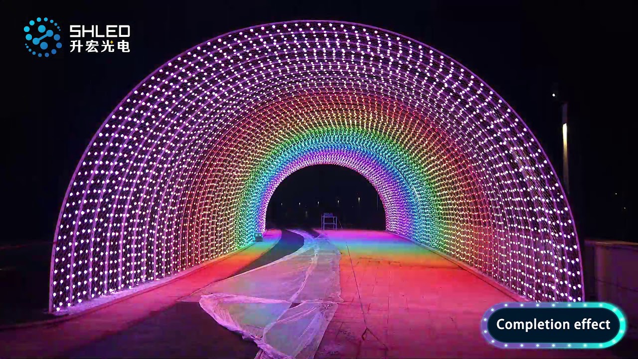 Enchanting lighting Time Tunnel Lighting - YouTube