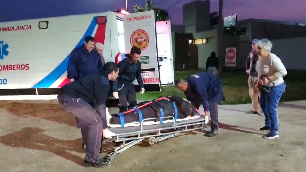 Motociclista lesionada