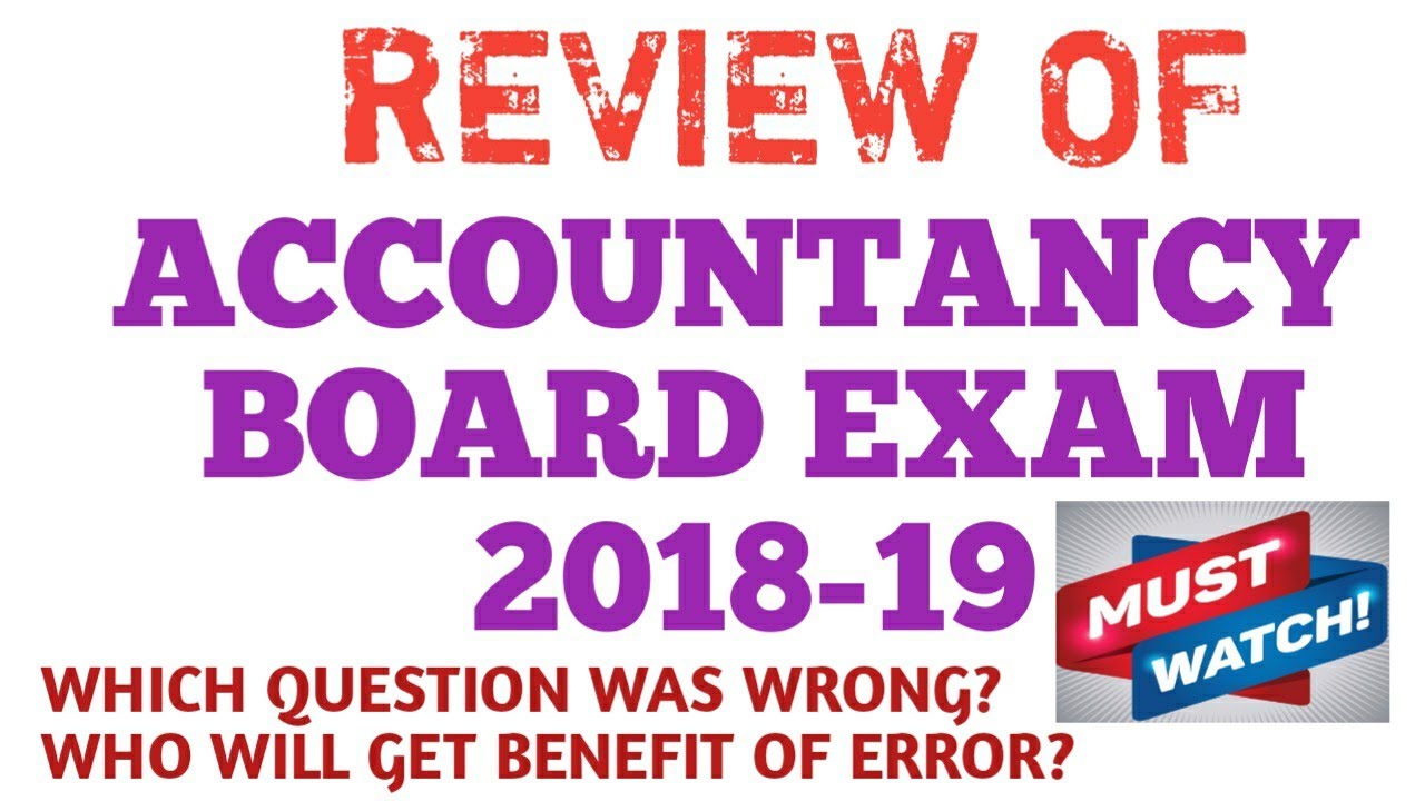 REVIEW OF ACCOUNTANCY PAPER 2018 19 YouTube review-of-accountancy-paper-2018-19-youtube