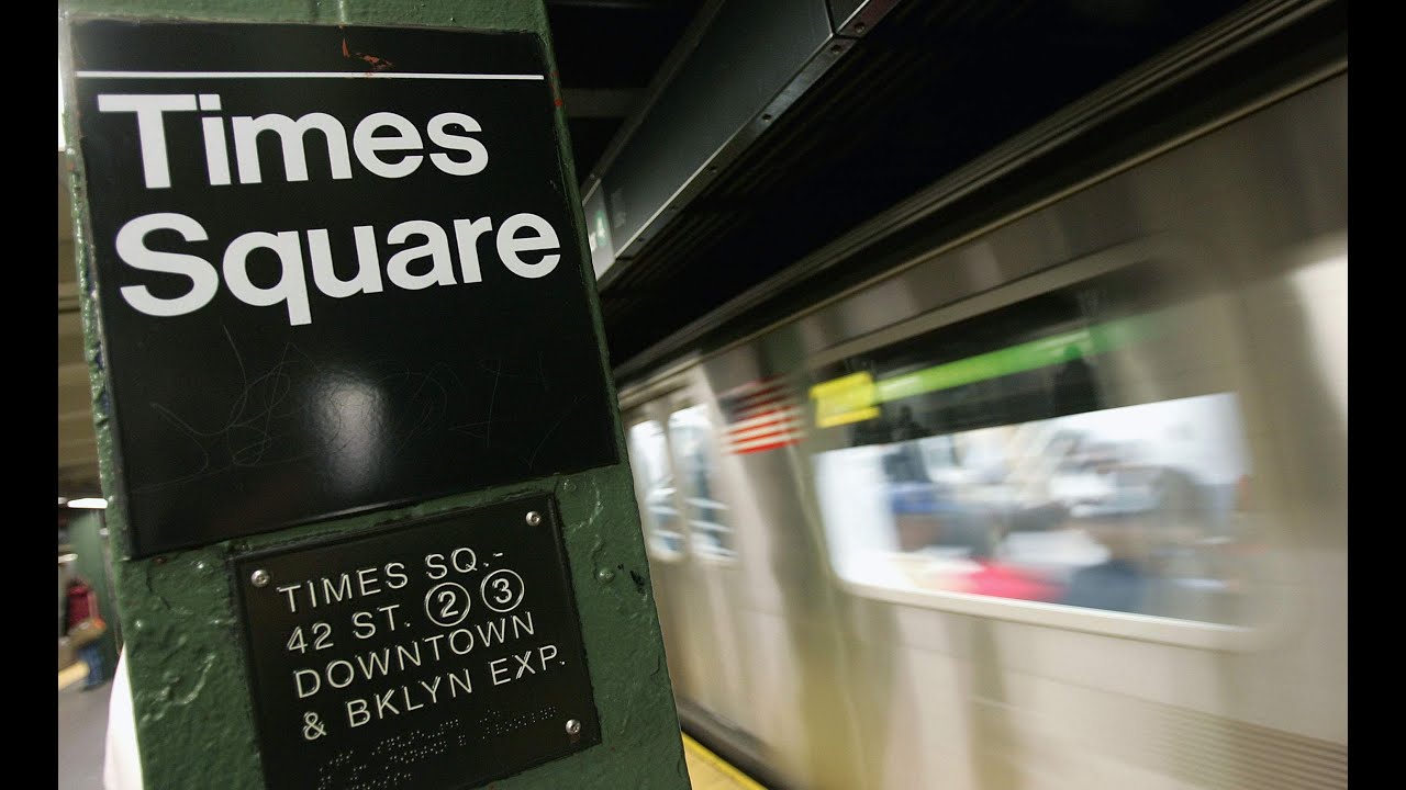 Trash Can Explodes At Times Square Subway Station - YouTube