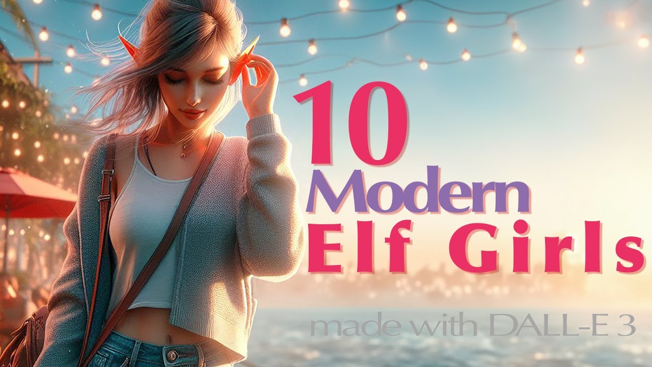 Modern Elves - 10 Modern Life Elf Girl Images with DALL-E 3 - YouTube