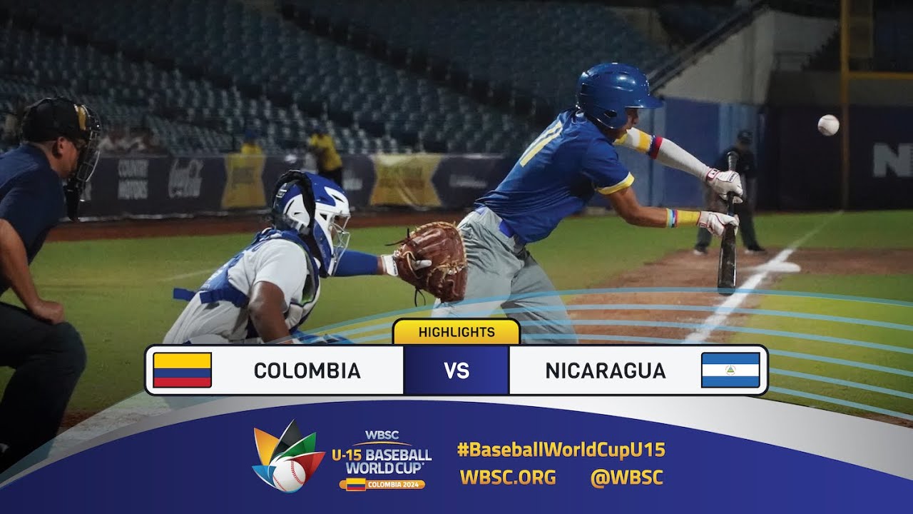 Highlights | Game 41 Colombia vs Nicaragua | 2024 WBSC U-15 Baseball ...