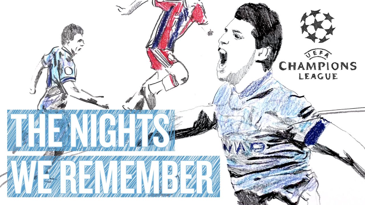 HAND DRAWN ANIMATIONS | Manchester City Champions League Goals - YouTube