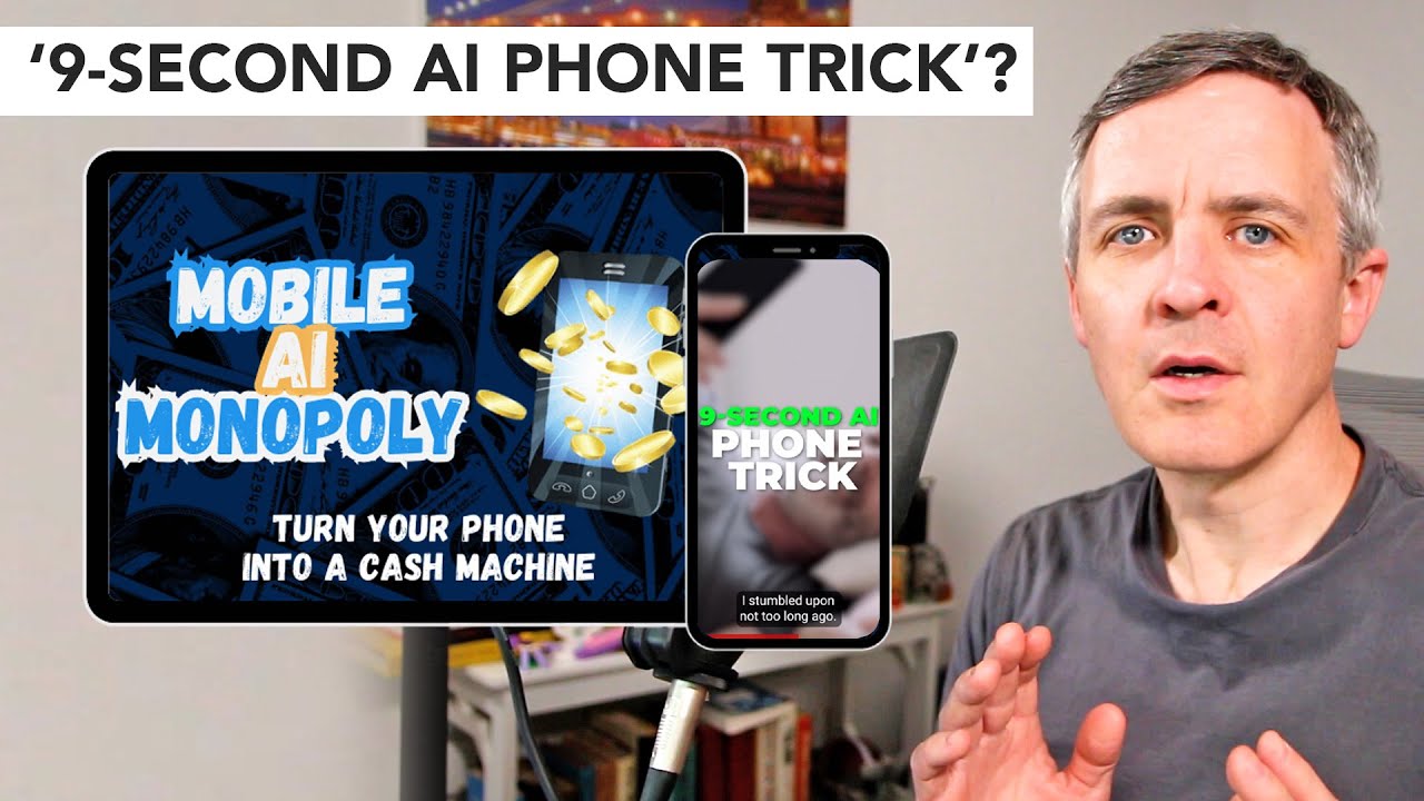Mobile AI Monopoly Review of '9-Second AI Phone Trick' Scam - YouTube
