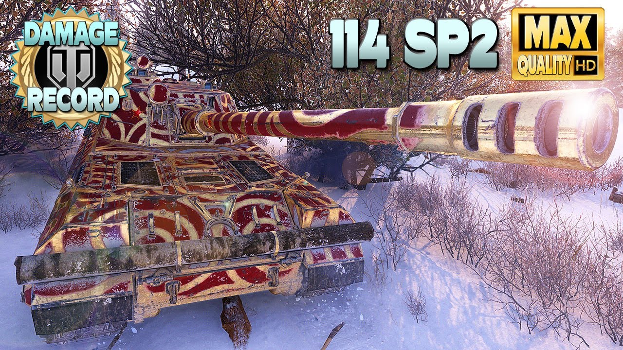 114 SP2: OP position for new tank record - World of Tanks - YouTube