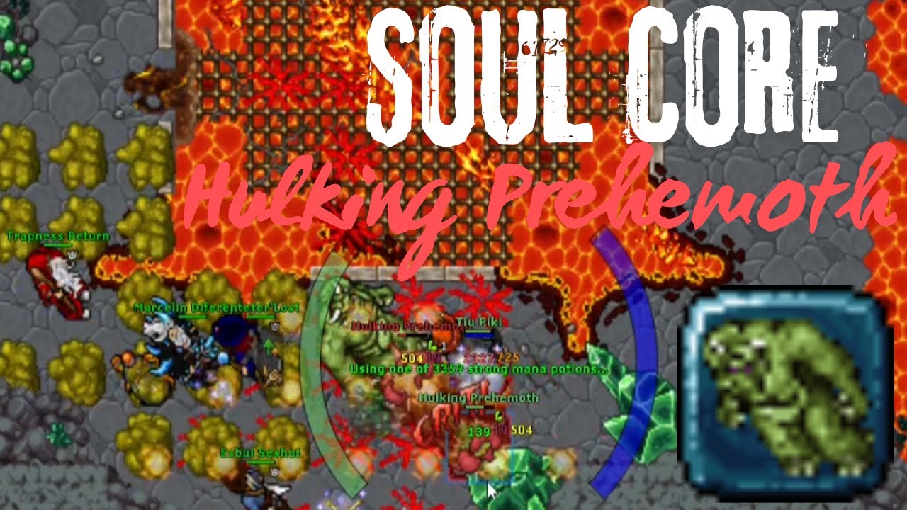 TIBIA GLOBAL MONK 670 - SOUL CORE HULKING PREHEMOTH - YouTube