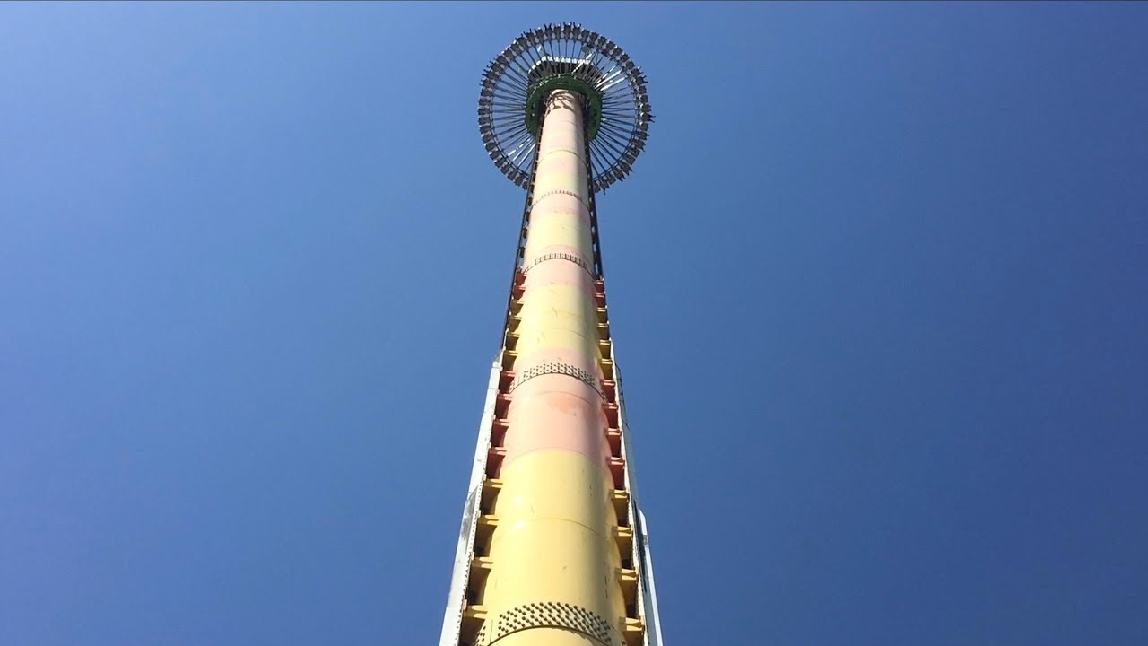Drop Tower 60fps HD Offride Footage Kings Dominion - YouTube