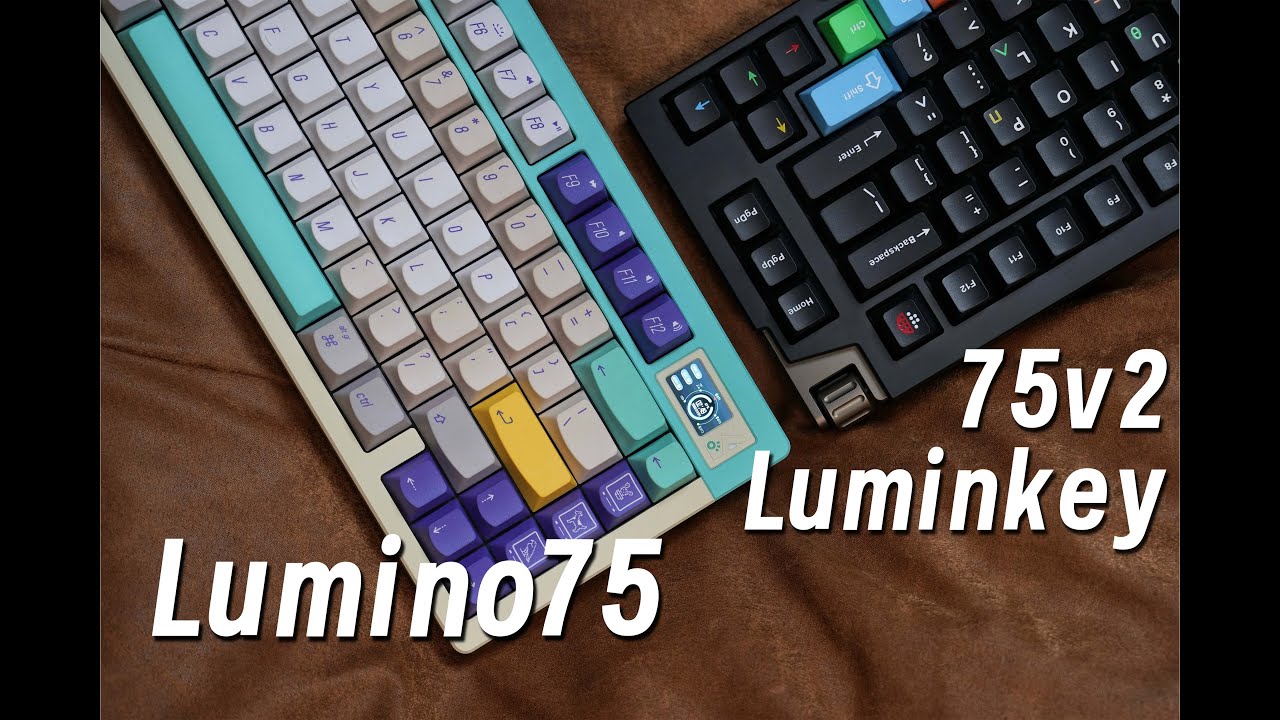 极具色彩感的可爱风铝坨坨机械键盘Lumino75开箱简评 | 对比Luminkey75 v2应该如何选择呢？ - YouTube