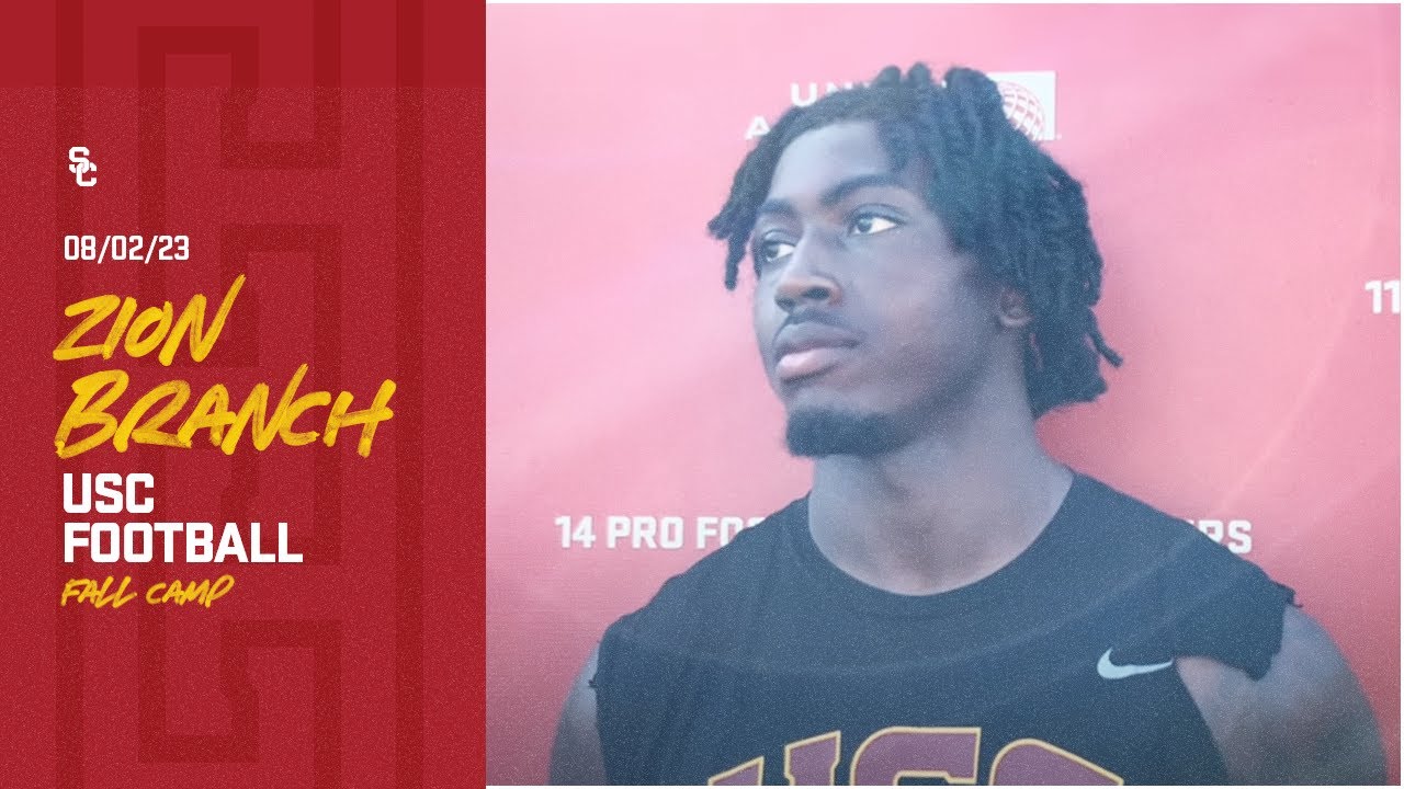 USC Safety Zion Branch l Fall Camp Practice No. 5 - YouTube