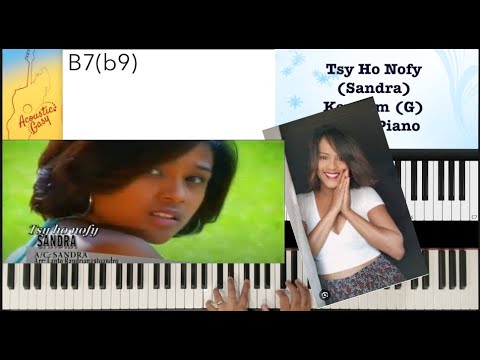 Tsy Ho Nofy (Sandra) - Piano Lesson (Demo - Instrumental) 1/2 - YouTube