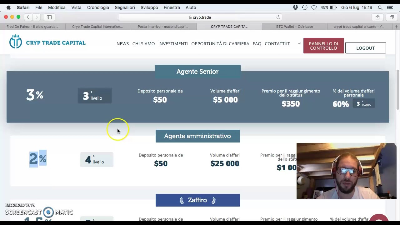 cryp trade capital ITALIANO spiegazione e Prelievo in Bitcoin - YouTube
