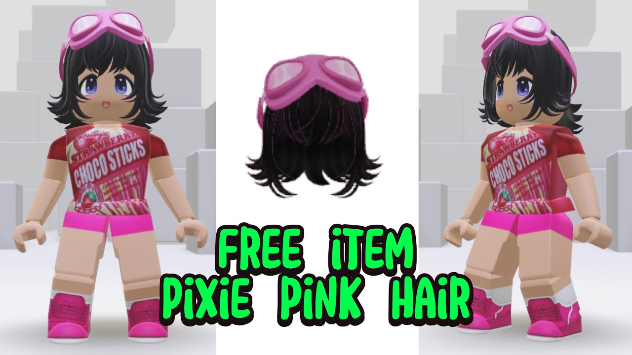 Cara Mendapatkan ITEM GRATIS PIXIE PINK GIRL HAIR di ROBLOX 😍😍 - YouTube