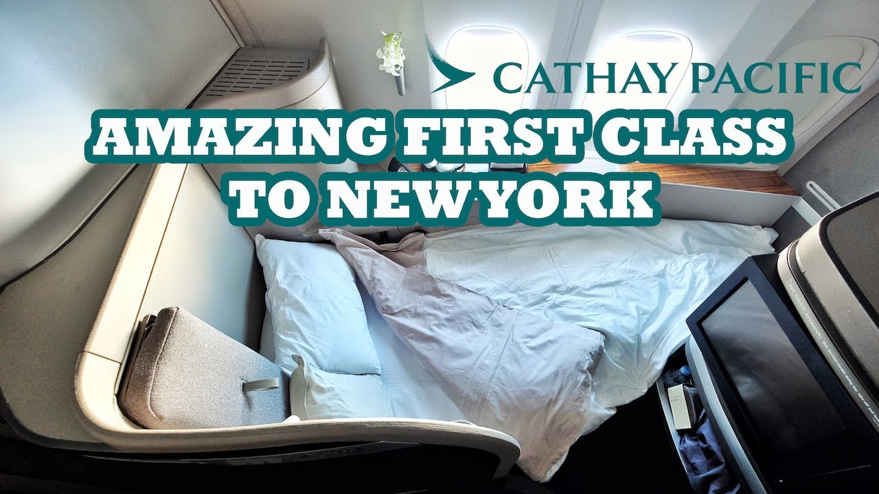 Cathay Pacific 777 FIRST CLASS | CX830 Hong Kong to New York JFK - YouTube