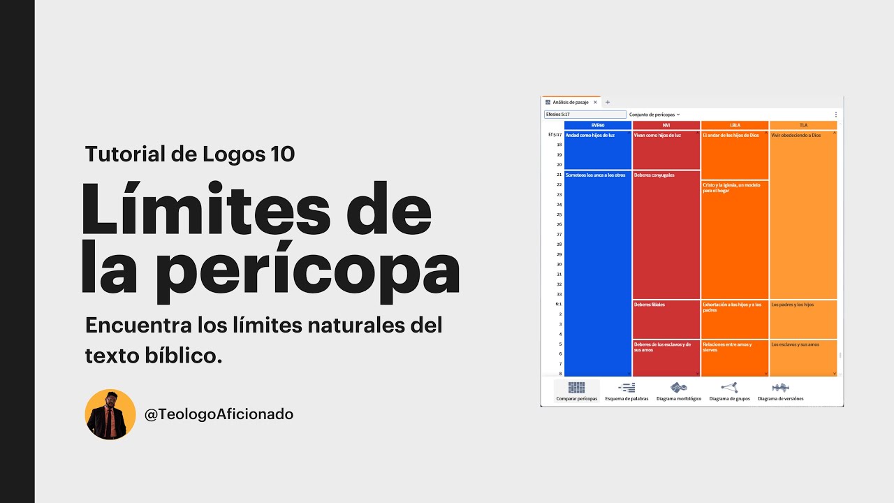Cómo Definir los Límites de una Perícopa en LOGOS/VERBUM 10 - YouTube