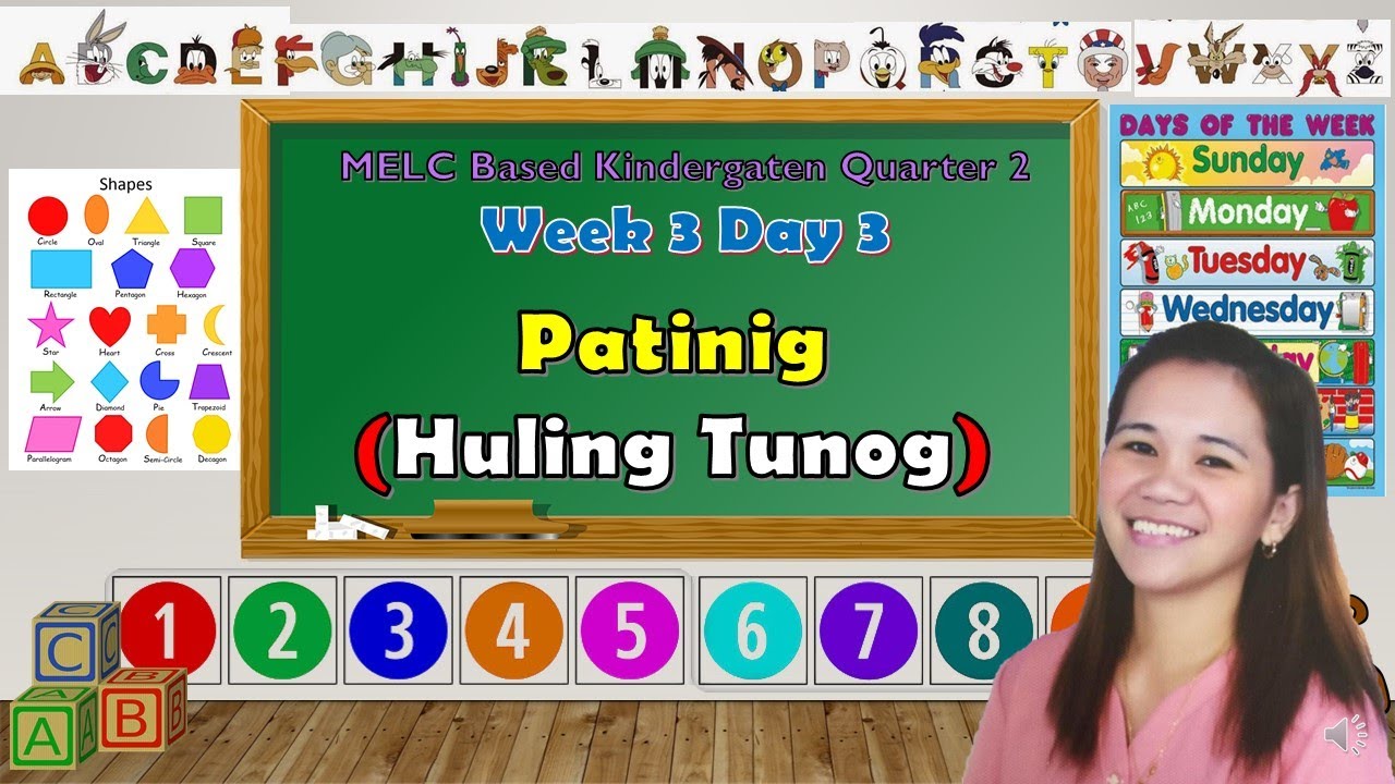 Patinig (Huling Tunog) Week 3 day 3 Quarter 2 Kindergarten - YouTube