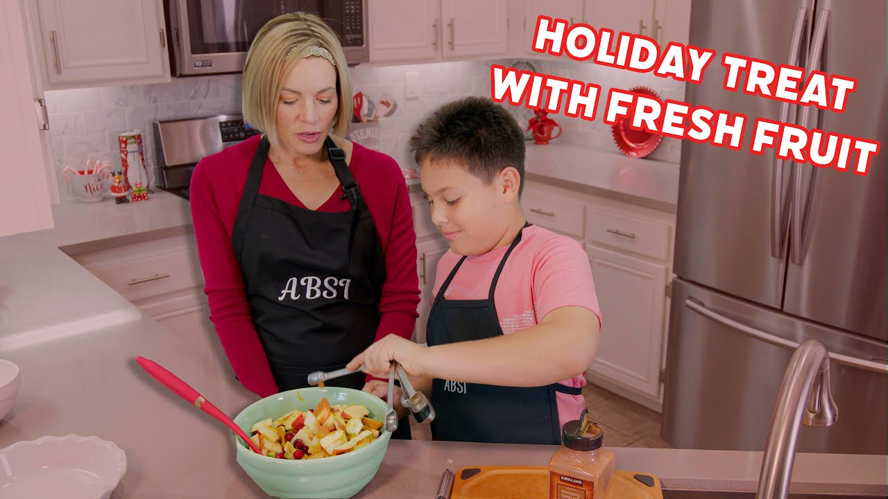 Apple Pear Cranberry Winter Wonderland - Whole Fruit Desert | Cooking ...