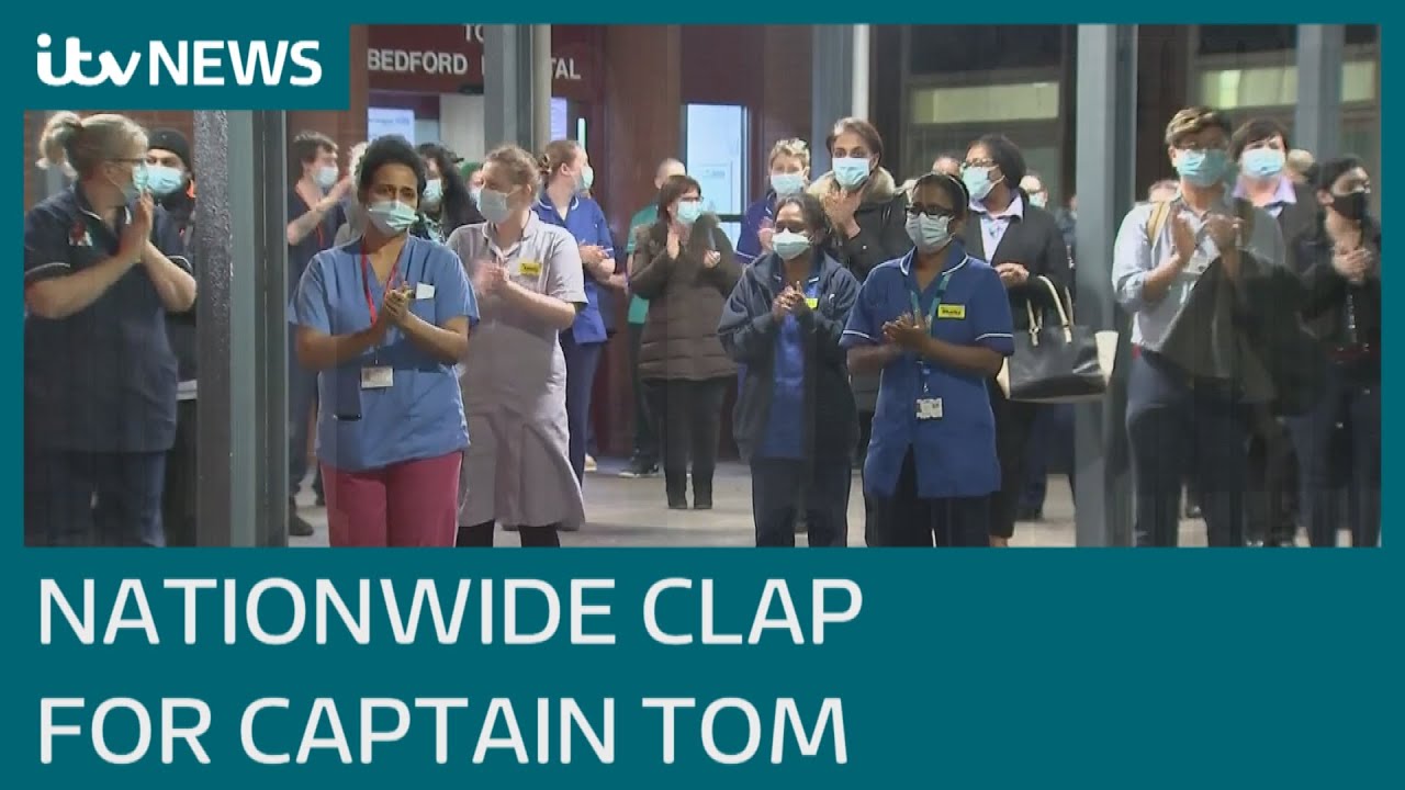 Captain Sir Tom Moore commemorated with a nationwide clap | ITV News ...