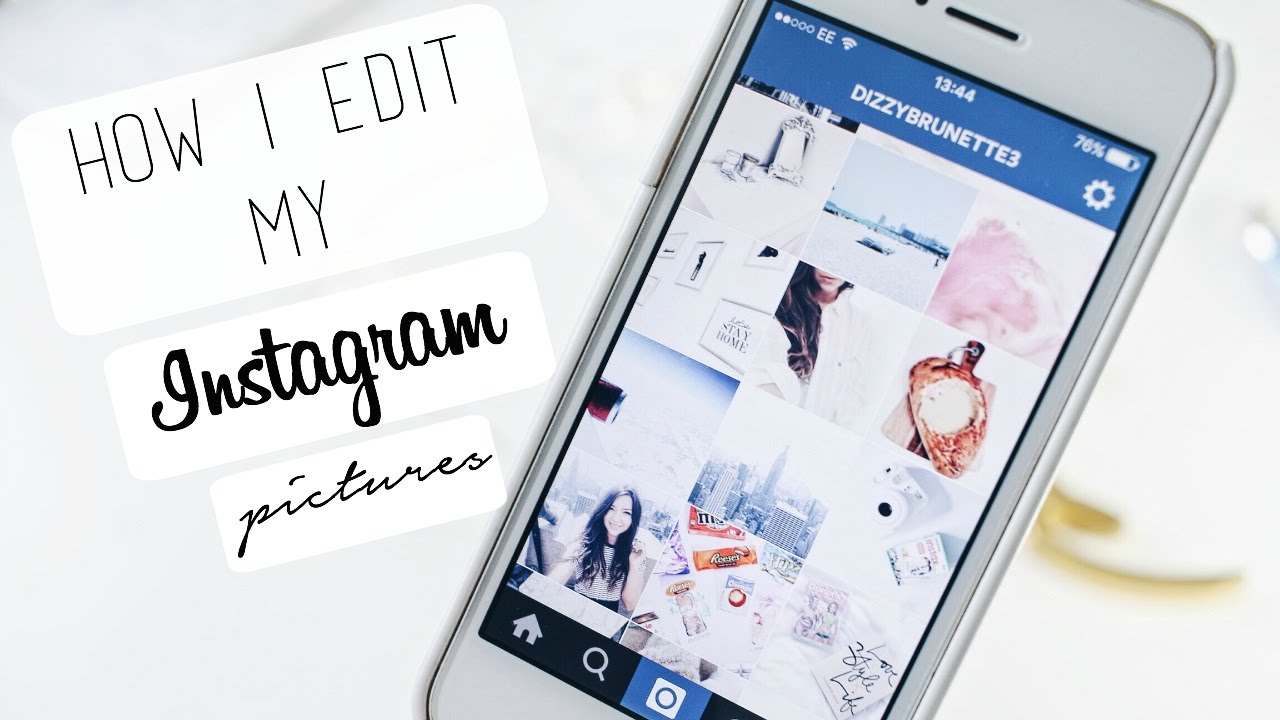 How I Edit My Instagram Pictures I Dizzybrunette3 - YouTube