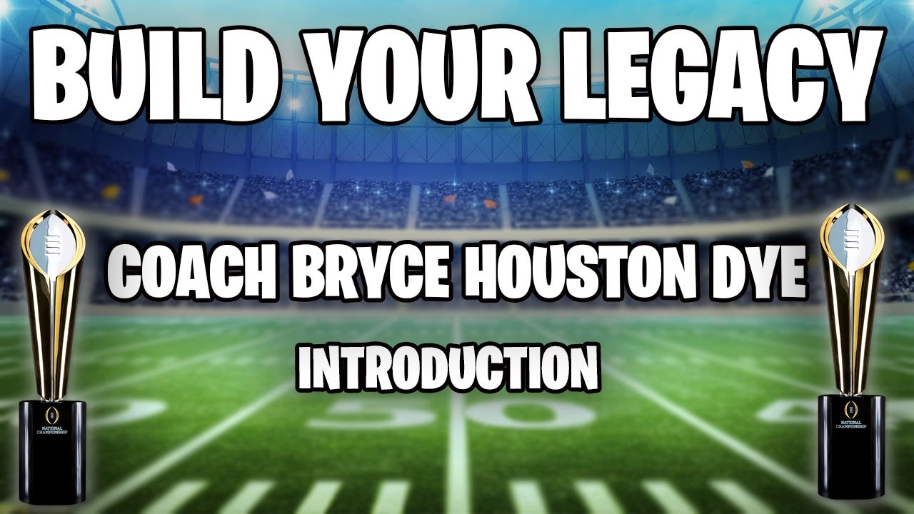 Coach Bryce Houston Dye Introduction - YouTube