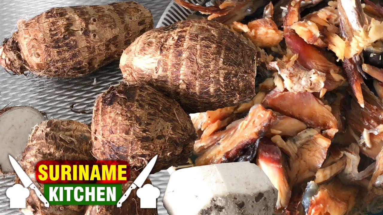 Droge Vis (Djur Machrie) Met Chinese Tayer (Aroei) | Dry Smoked Catfish ...