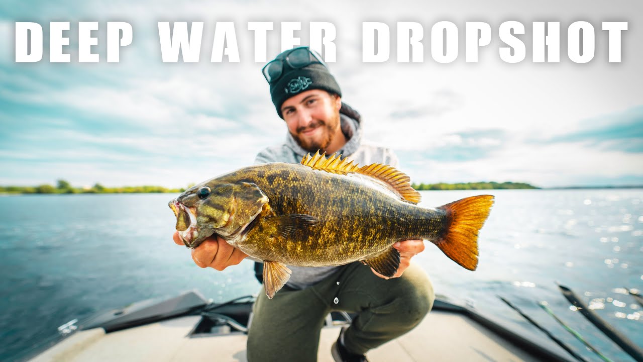 Drop Shotting Deep Smallmouth (Tournament Practice) - YouTube