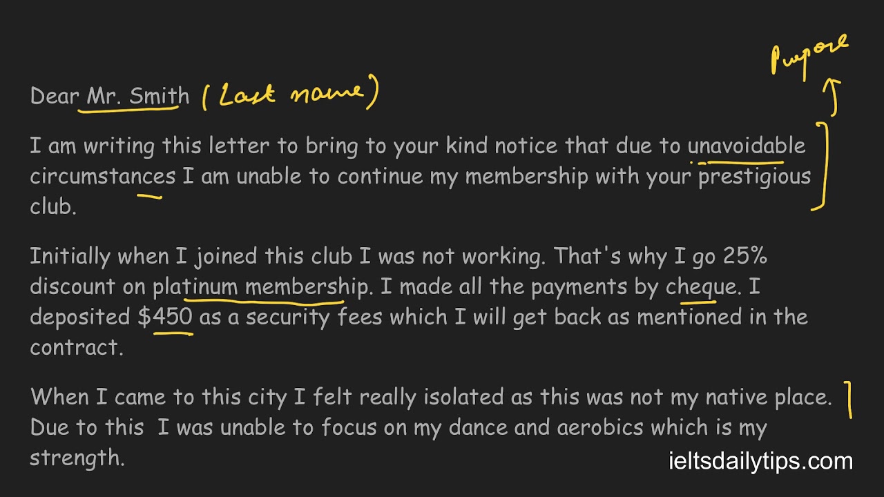 Semi Formal Letter My IELTS Classroom | Formal, Informal And