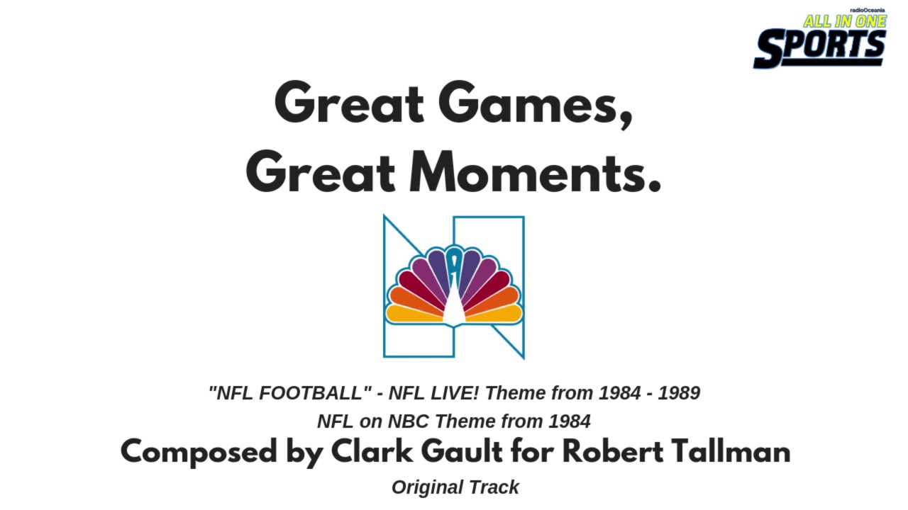 NBC Sports "NFL FOOTBALL" NFL on NBC Theme (1984-1989) | Original Track ...