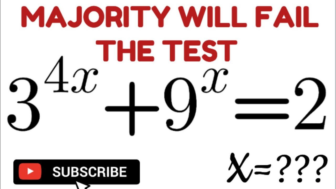 Unsolved Exponential Equation @ShittuMathematicsClass01 |best approach ...