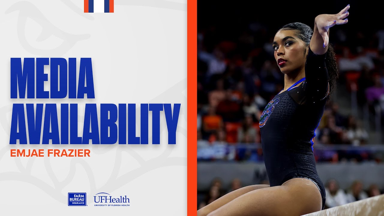 Florida Gymnastics | eMjae Frazier Media Availability | Arkansas - YouTube