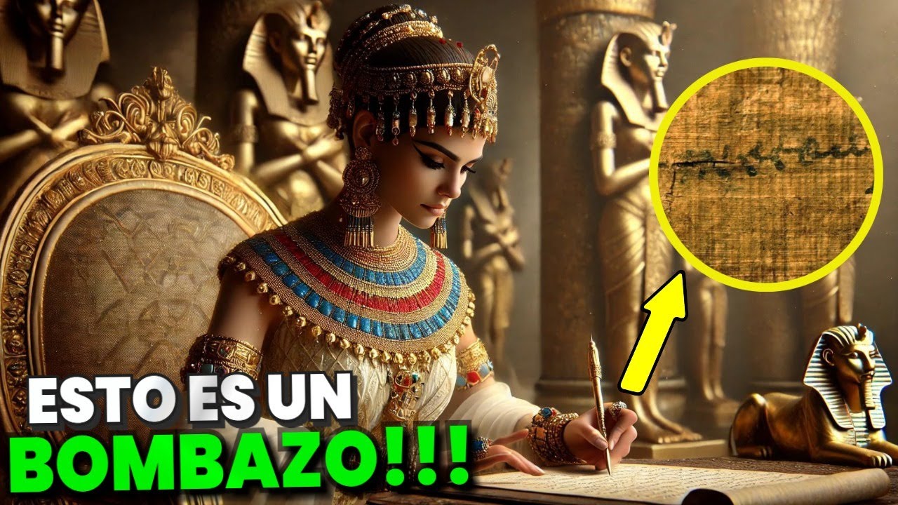 😱 DESCUBREN UN PAPIRO ANTIGUO FIRMADO POR CLEOPATRA EN EGIPTO ...