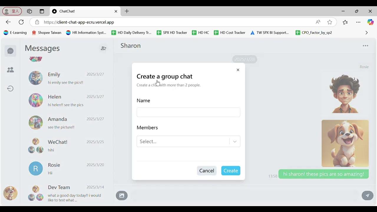 Chat APP DEMO - YouTube