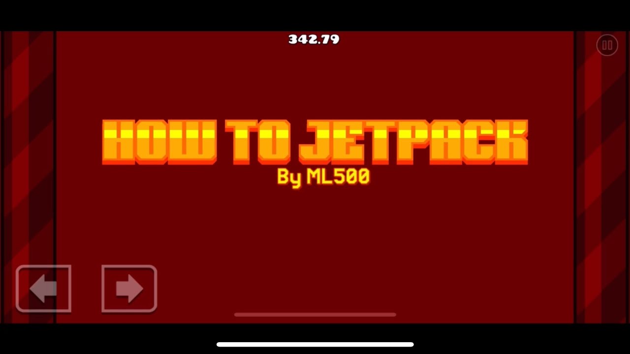 How to jetpack by ML500 (geometry dash) - YouTube