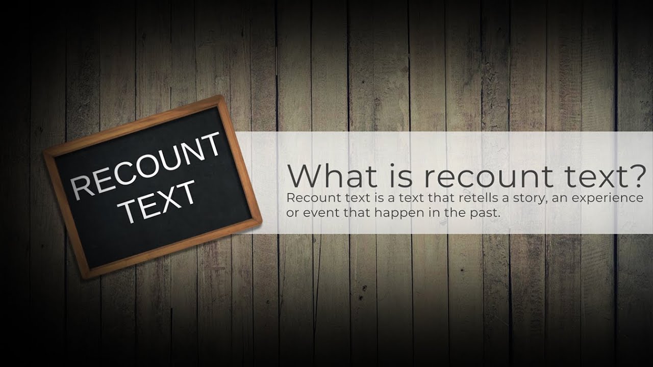 Recount Text infographic with audio - YouTube