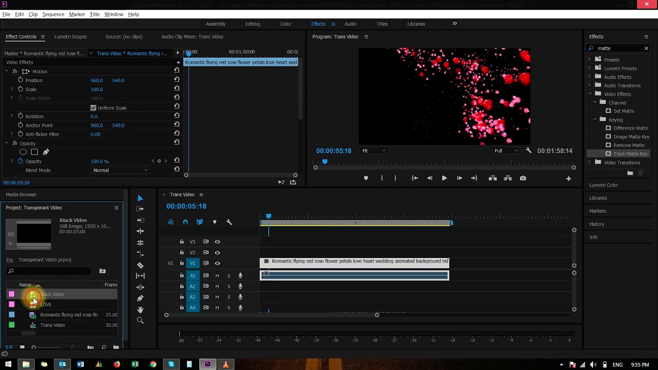 Premiere pro tutorial 2020: How to make transparent video title effect ...