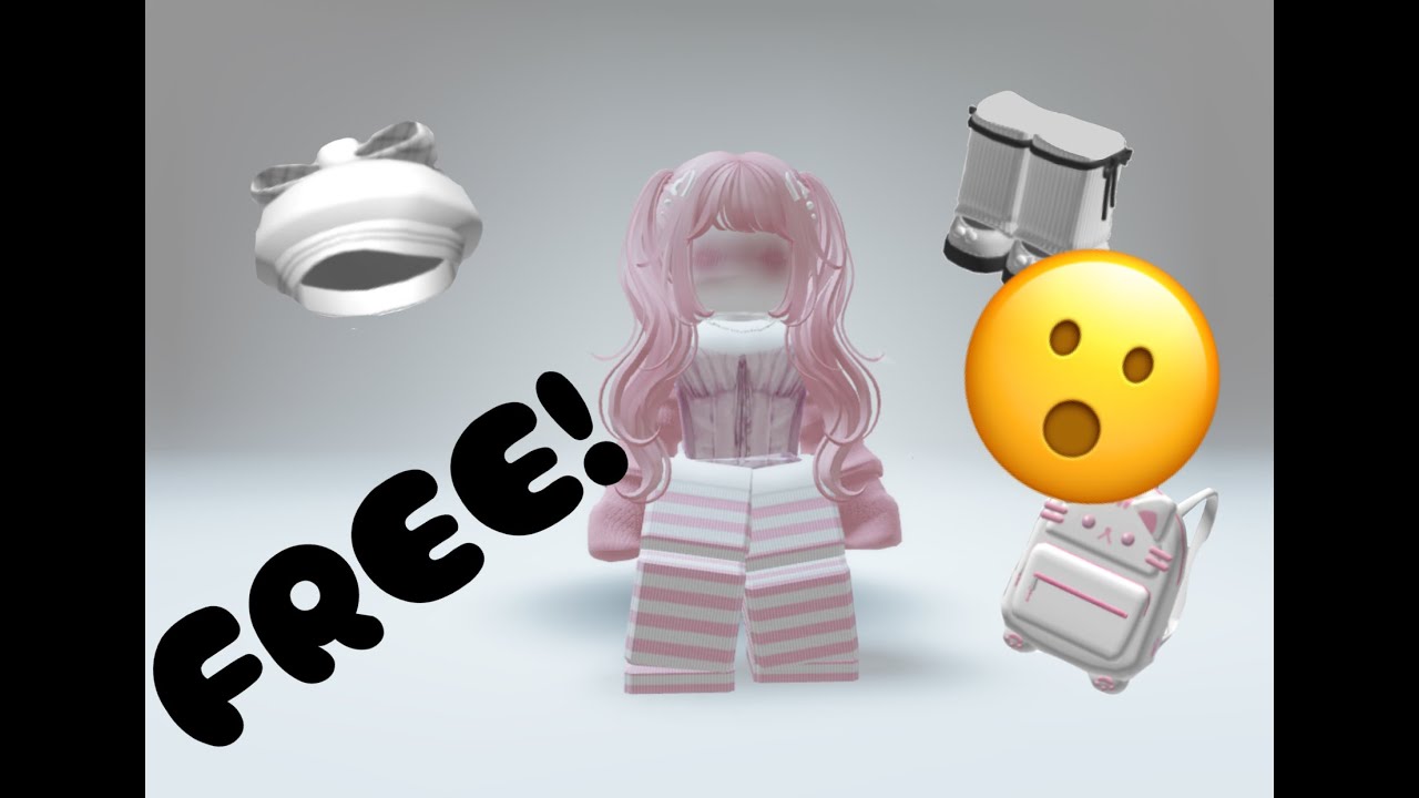 HOW TO GET FREE CUTE ITEMS ON ROBLOX(WORKING) - YouTube