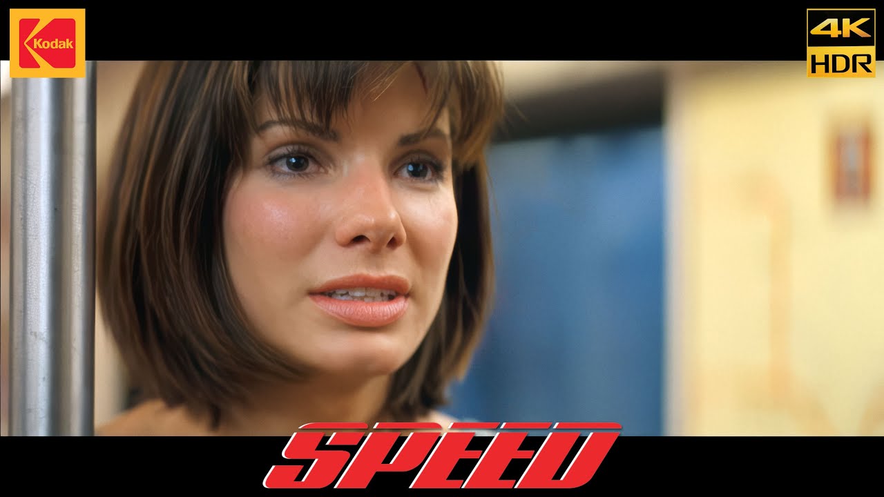 Speed (1994) I don't have the key Movie Clip scene 4K HDR10 Kodak 5247 ...