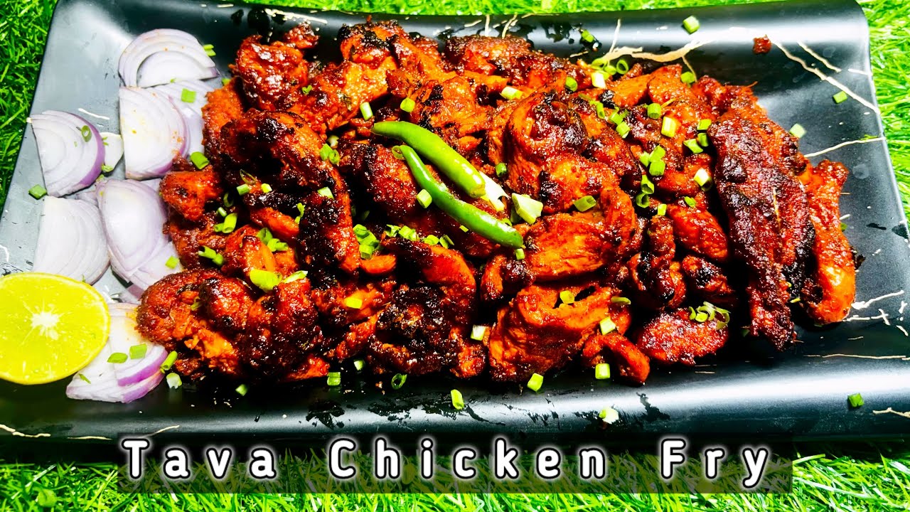 Chicken Tava Fry | Spicy Chicken Fry in Minutes - YouTube