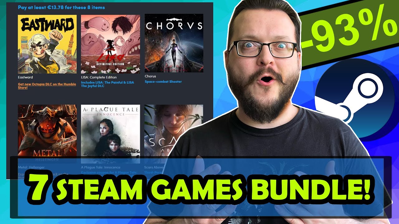 Awesome Humble Bundle Collection! Humble Heroines: 7 Steam Games - YouTube