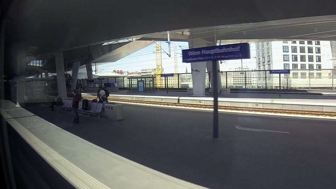Moscow — Nice train, part 5, Wien hauptbahnhof arriving - YouTube