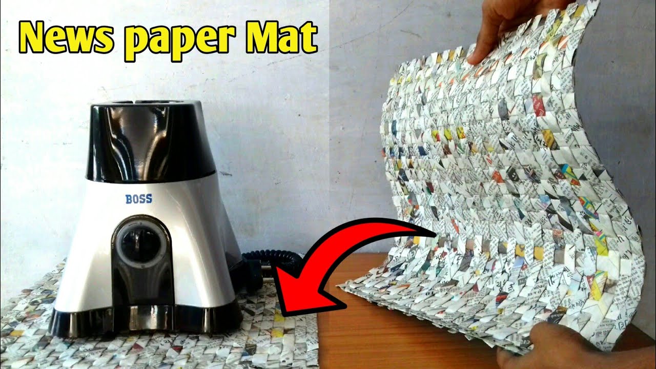 how to make newspaper mat,newspaper craft,diy newspaper,waste to best ...