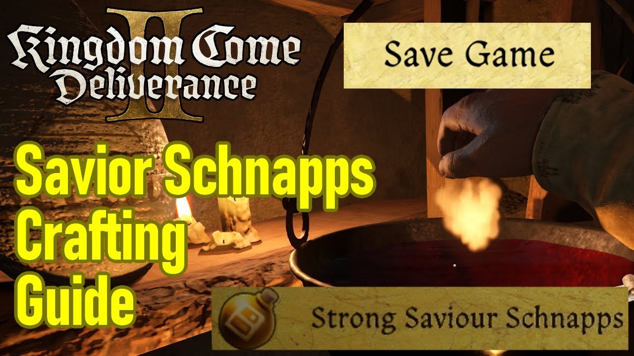 Kingdom Come Deliverance 2 Savior Schnapps crafting guide, how to save ...