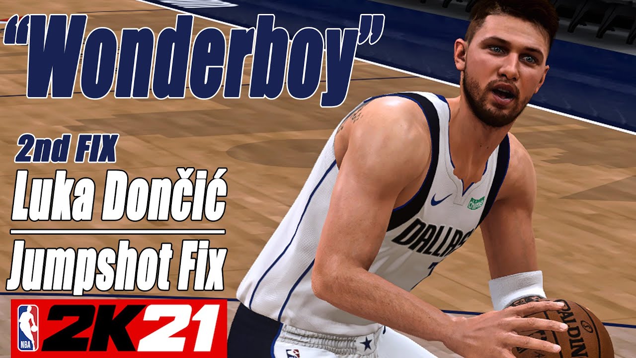 Luka Doncic Jumpshot Fix NBA2K21 2nd Fix with Side-by-Side Comparison ...
