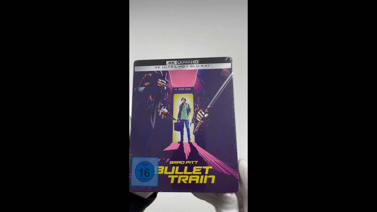 Bullet Train Steelbook (4K Ultra HD Blu-ray) ASMR Unboxing - YouTube