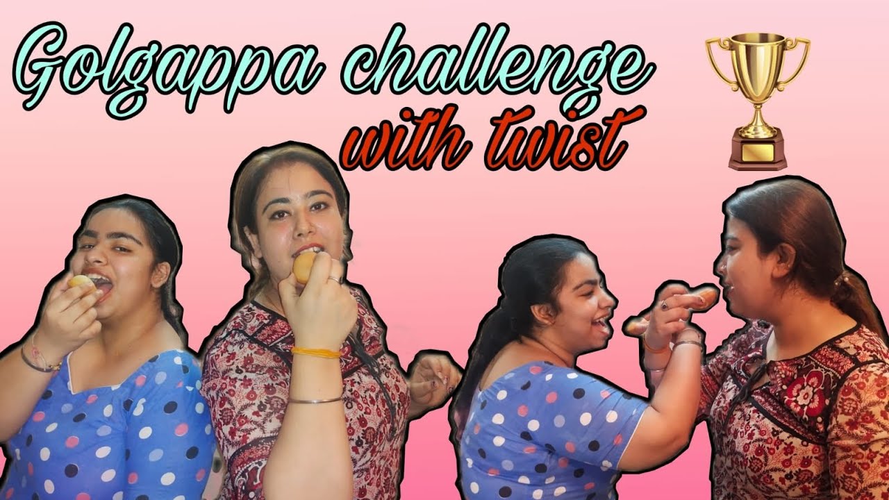 Golgappa challenge with a twist \ who will win?? seebal gagan #peace # ...