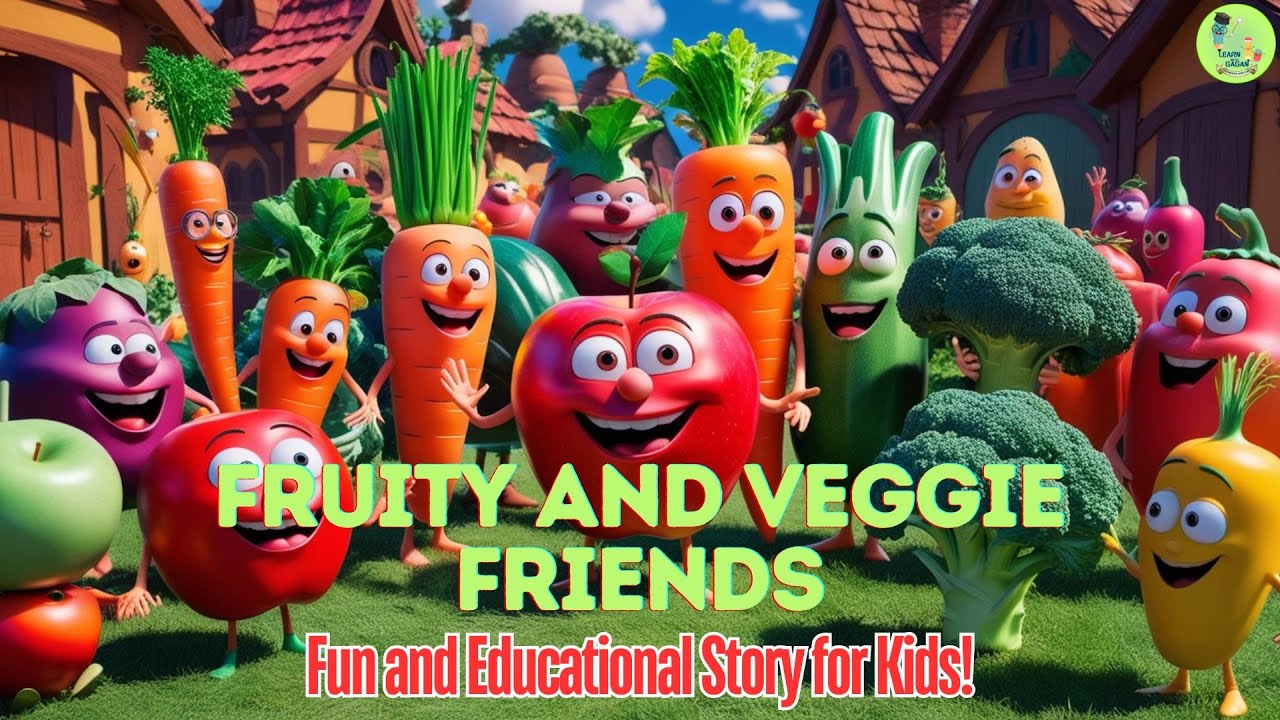 Meet Your Fruity & Veggie Friends! 🥕 Fun Learning Adventure for Kids ...