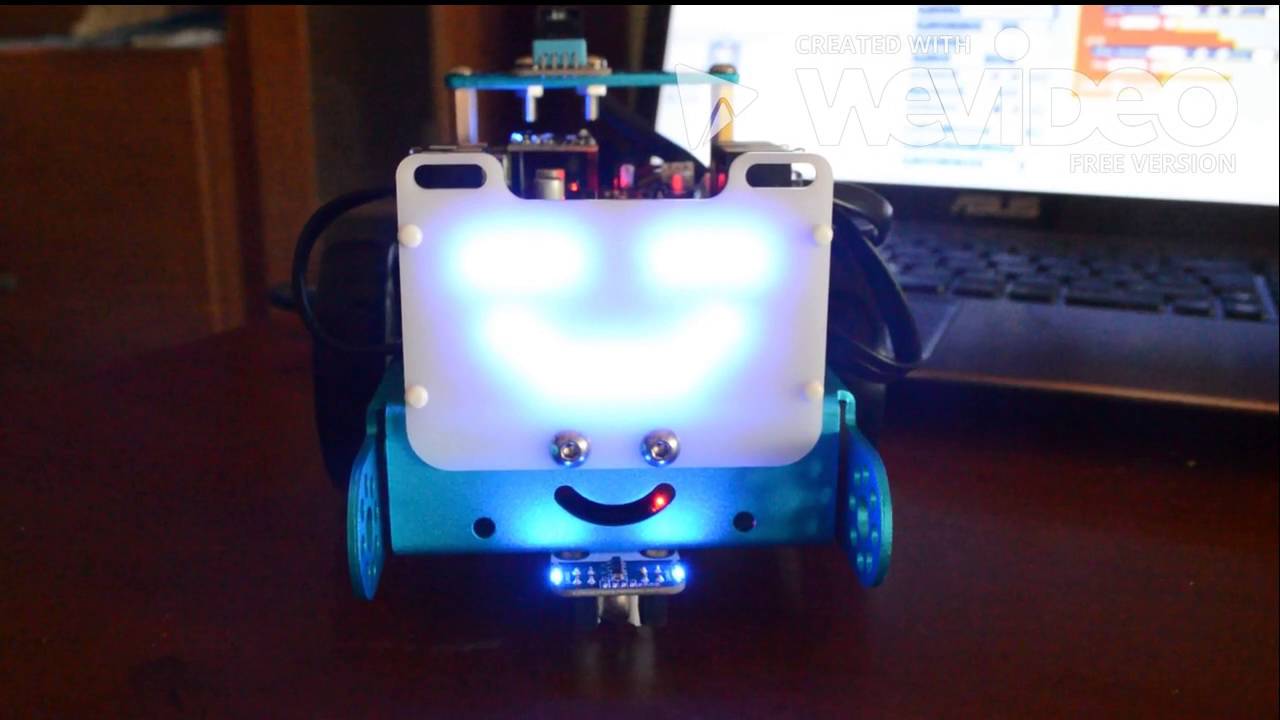 mBot matrid de led y sensor de temperatura - YouTube