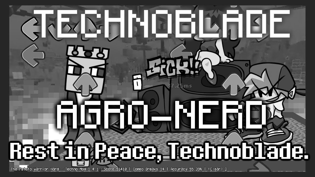 Technoblade FNF - AGRO NERD (Song 2) - YouTube