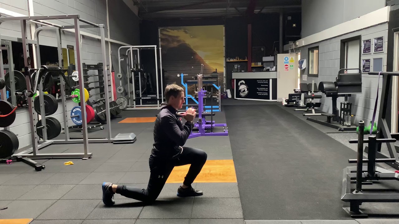 Kettlebell goblet reverse lunge - YouTube