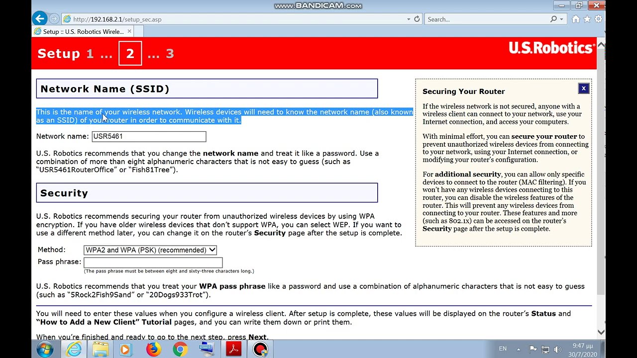U.S.Robotics Wireless MAXg Router (ΑΛΑΓΗ ΚΩΔΙΚ0Υ) ΑΠΟ PC ME ΜΕ ΚΑΛΟΔΙΟ ...