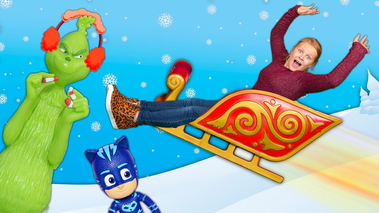 The Assistant and PJ Masks Ride a Sled to Catch the Grinch and Save the ...